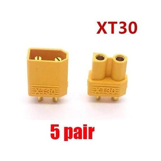 Connecteur industriel,2-5-10 paires XT60 XT-60 mâle femelle XT30 XT90 connecteurs de balle ...