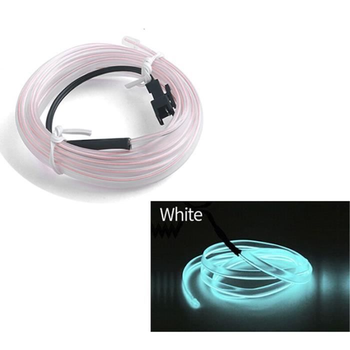 1M 2M 3M 5M Bande lumineuse Led fluo Flexible pour intérieur de voiture ...