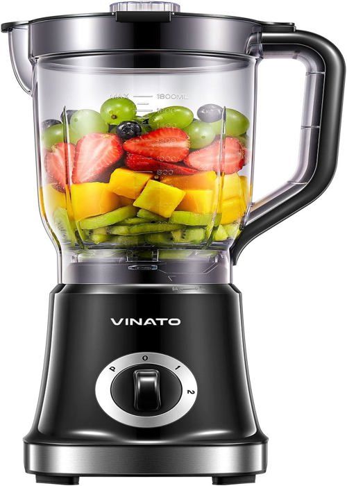 Blender Mixer Électrique,Blender Et Smoothie Mixer 1.8L Mixing Jug,Avec ...