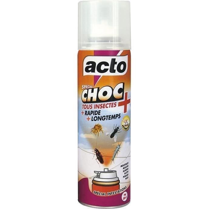 Acto choc aerosol spécial infestations 150m2 - Cdiscount Au quotidien