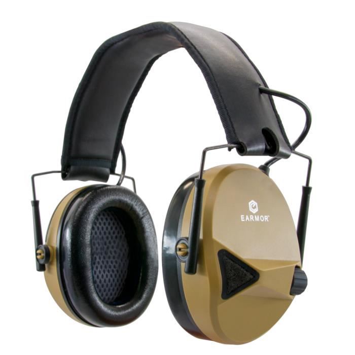 DÉSERT - protège oreilles tactique M30, Casque Airsoft, Protection ...