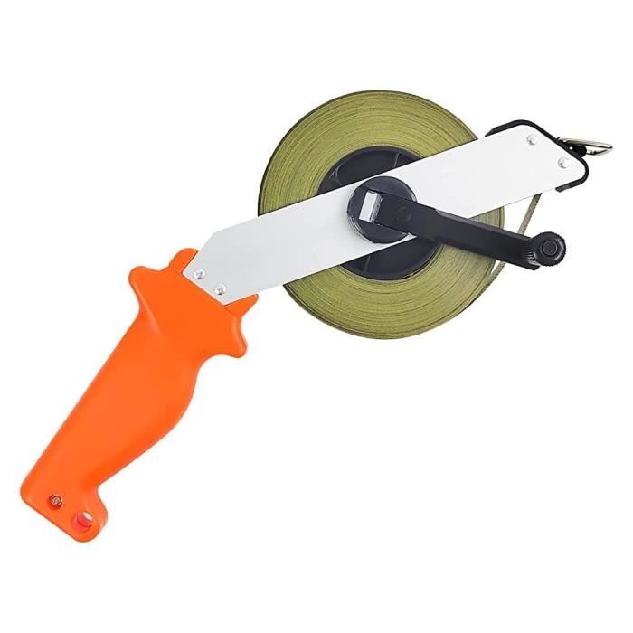 Mètre Ruban 50M, Ruban Metre Millimétrique À Cadre Ouvert, Mètre D'Arpenteur 12 Mm De Large Avec ...