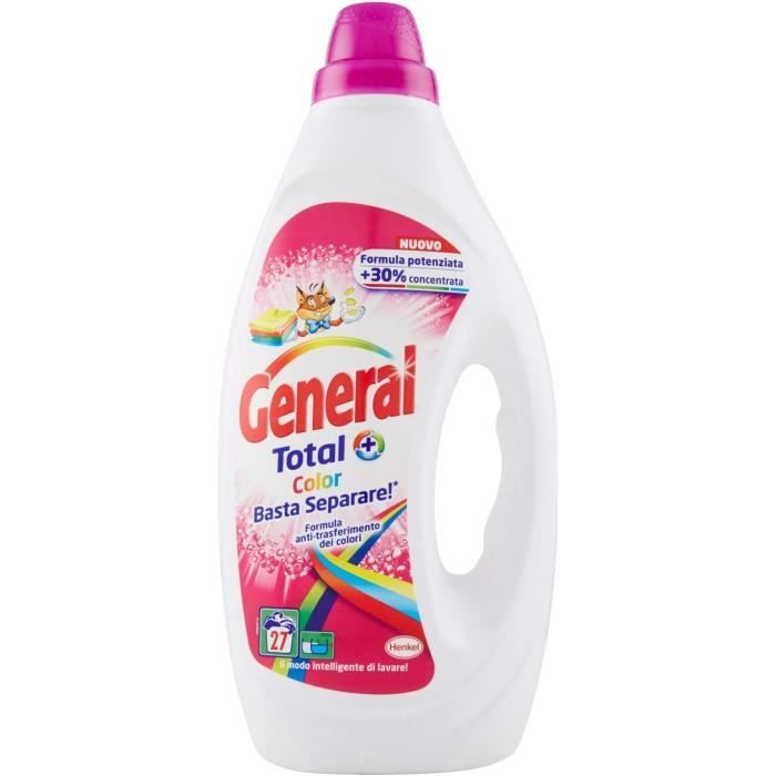 LIWI-, Total Color Lessive liquide pour machine à laver 27 lavages[357 ...