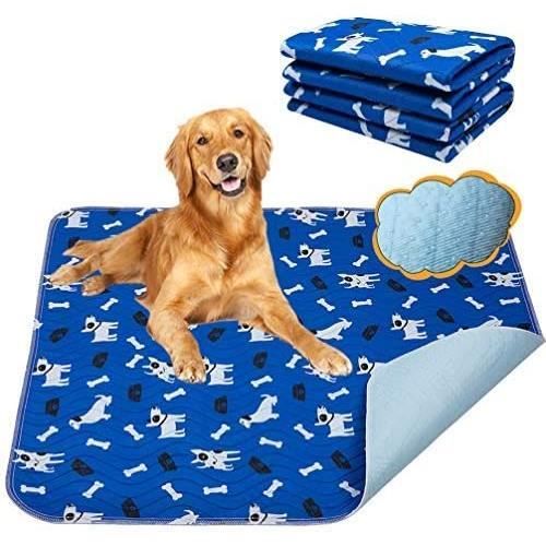 Lot de 2 Tapis Educateur Chien Ultra Absorbant 90 * 80CM, Alèse Lavable ...