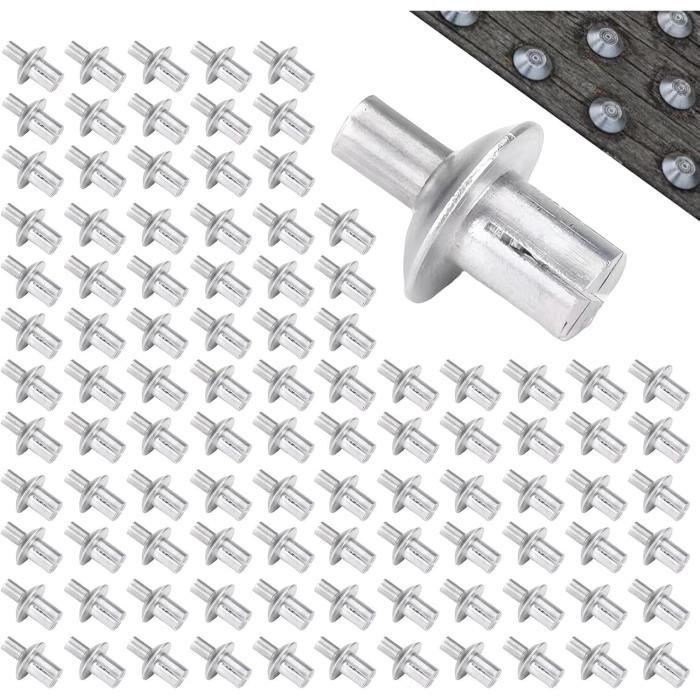 Rivets Solides À Tête Ronde En Aluminium, Rivets À Tête Ronde - Rivets ...