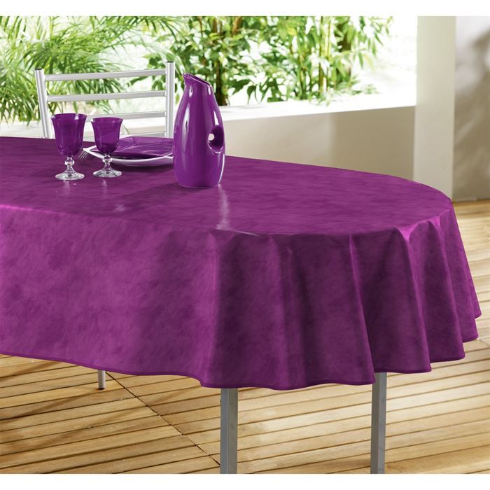 Nappe Toile Cire Ovale