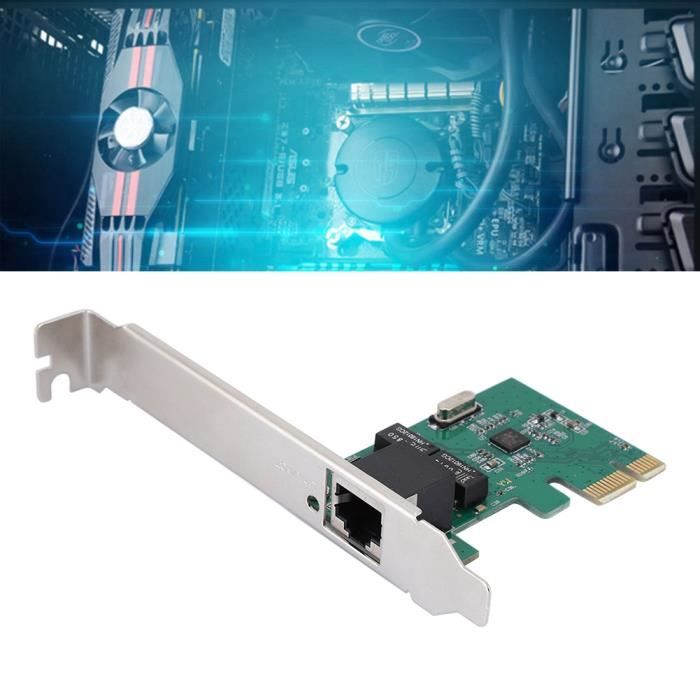 Carte Réseau Gigabit Pci-E Une Port Pour Ordinateur De Bureau - Cdiscount Informatique