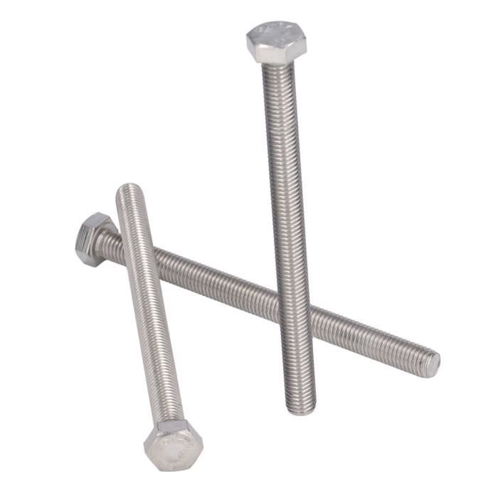 EJ.life boulon hexagonal entièrement fileté 20 pièces boulon hexagonal ...