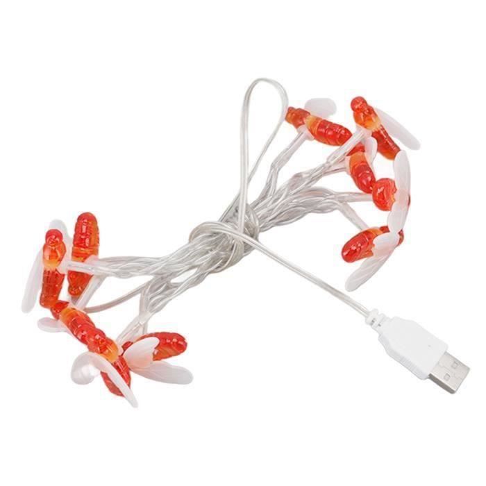 Perfect-Guirlande Lumineuse LED USB Etanche Lampe Décoratif de Noël Lampe de jardin 1M 10LED ...