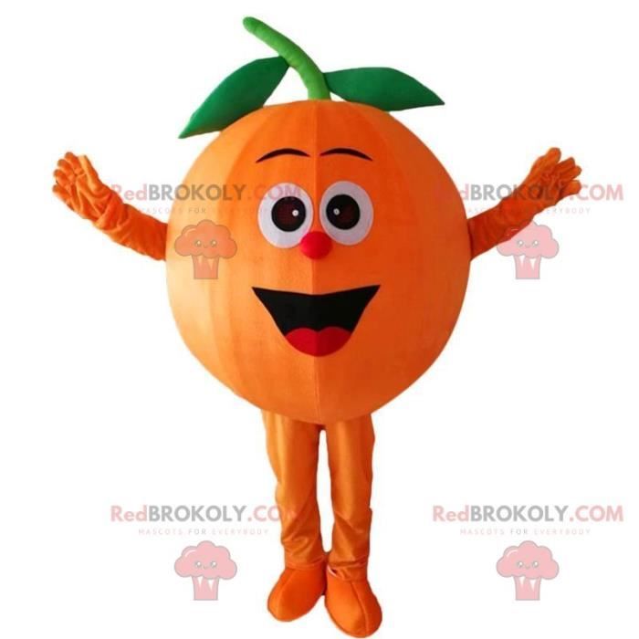 Mascotte d'orange géante, costume de fruit orange - Costume Redbrokoly.com personnalisable ...
