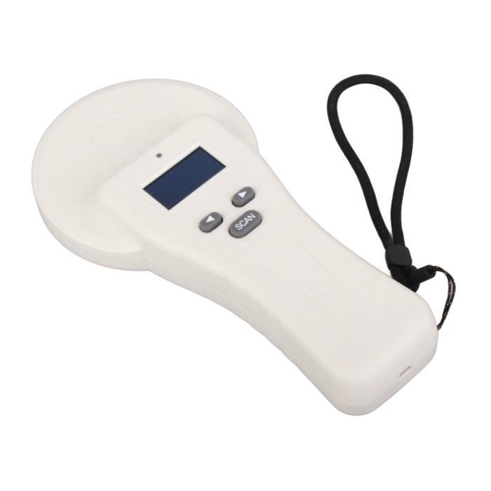 Mxzzand Lecteur de micropuces Scanner RFID portatif WS380, lecteur de ...