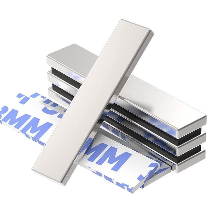 Wukong Aimants Puissants,50x10x5mm 4 Pièces Aimant Autocollant Magnet ...