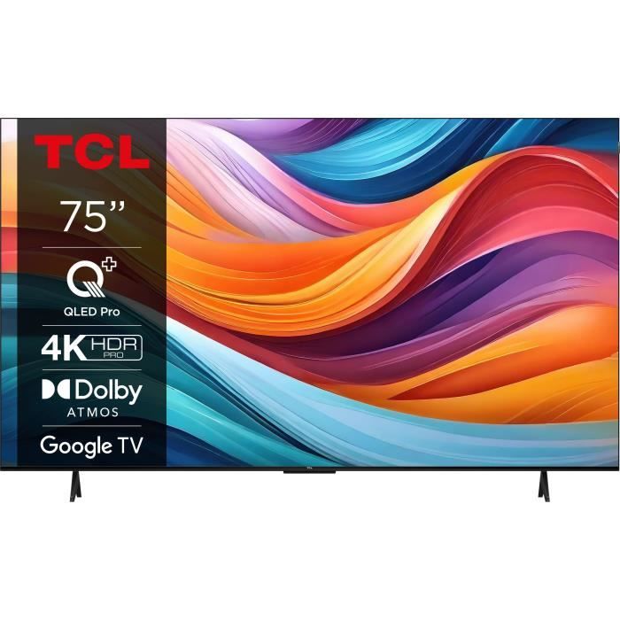 TV QLED - TCL - 75T7B - 75" (191 cm) - 4K UHD (3840x2160) - Dolby ...