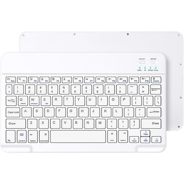 Clavier Bluetooth Rechargeable, Clavier Sans Fil Bluetooth, Mini Ultra ...