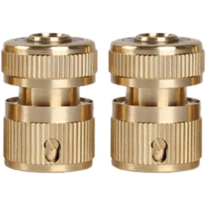 Connecteurs de tuyaux en laiton, connecteurs rapides pour tuyaux d'arrosage, connecteurs de ...