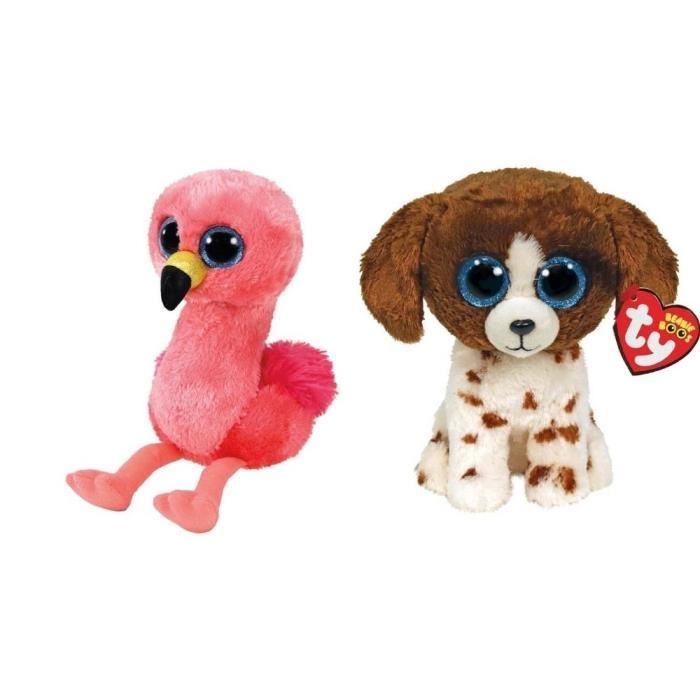 Ty - Peluches - Beanie Boo's - Gilda Flamant & Muddles Chien ...