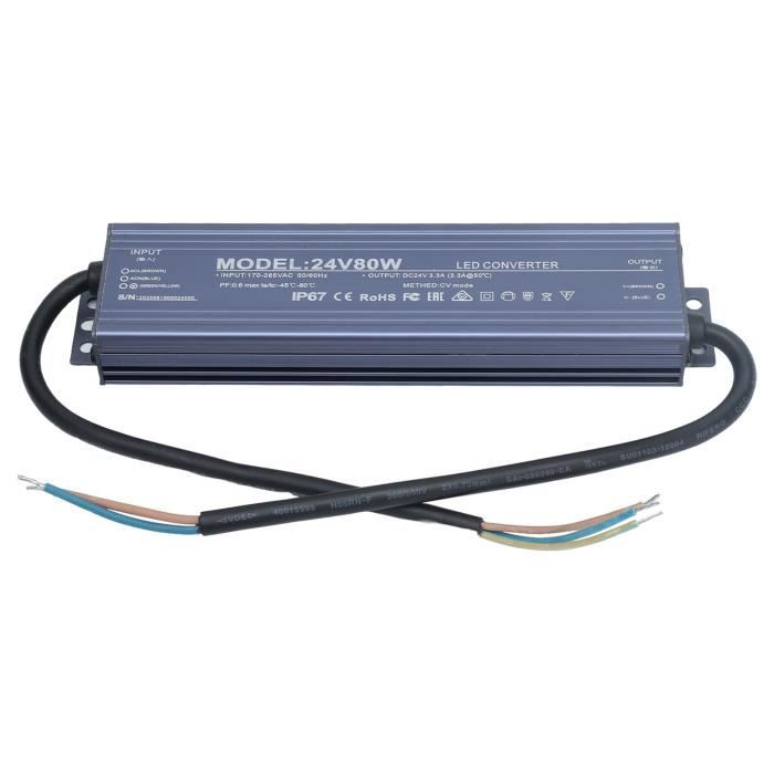 VBESTLIFE Alimentation pilote LED Convertisseur de tension de lumière ...