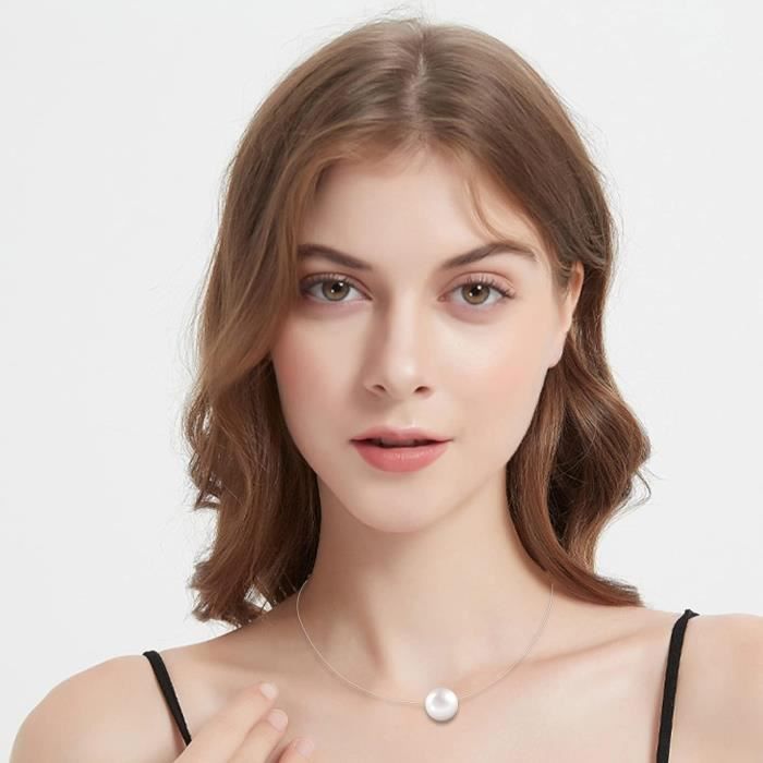 Collier Invisible Ras De Cou 6 Pcs Collier Fil Nylon Transparent 6Mm ...