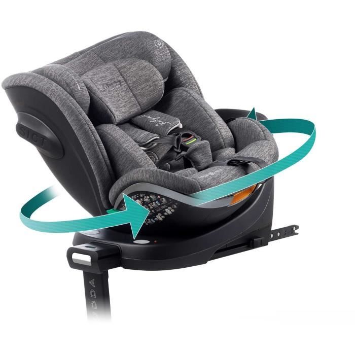 Siège auto - BABYAUTO - SCUDDA GREY DOBBY - De la naissance à 12 ans ...
