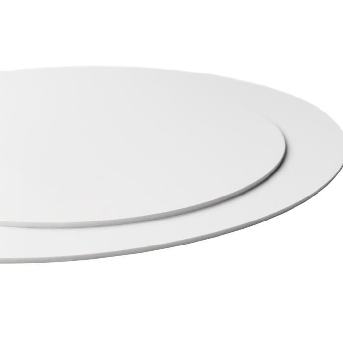 Panneau Plastique PVC 1,5 mm Rond 60 cm (600 mm) - Cdiscount Bricolage