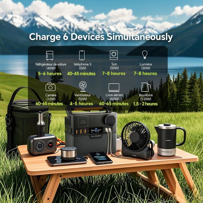 ALLPOWERS S300 Plus — Station d'énergie portable 288Wh, 300W (UPS, USB ...