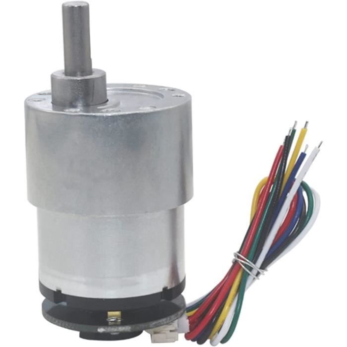 PYouo-DC Motor Moteur de Vitesse de Voiture Intelligente, 1 2V JGB37 ...