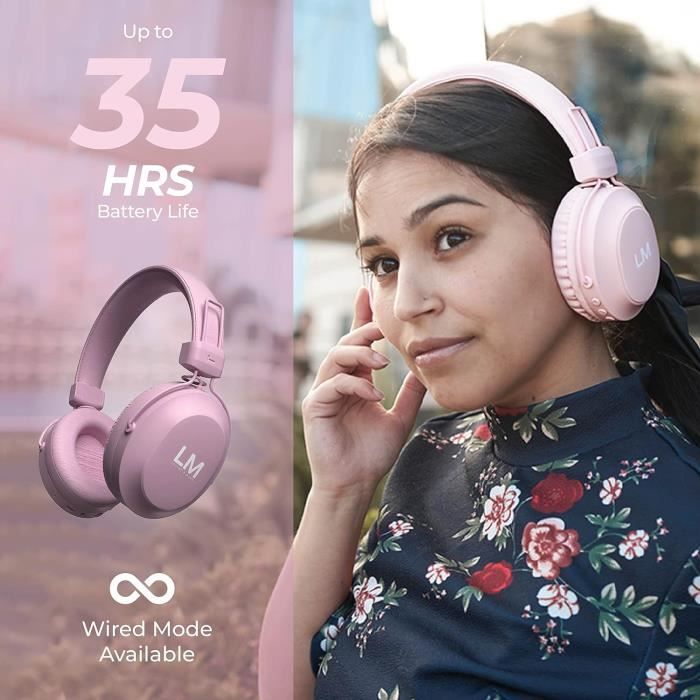 Louise & Mann 5 Casque Bluetooth Supra-Auriculaire, Écouteurs Sans Fil ...