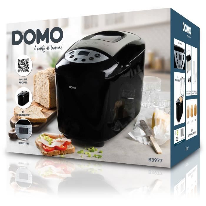 Machine à pain automatique XL - DOMO - B3977 - 850 W - 17 programmes ...