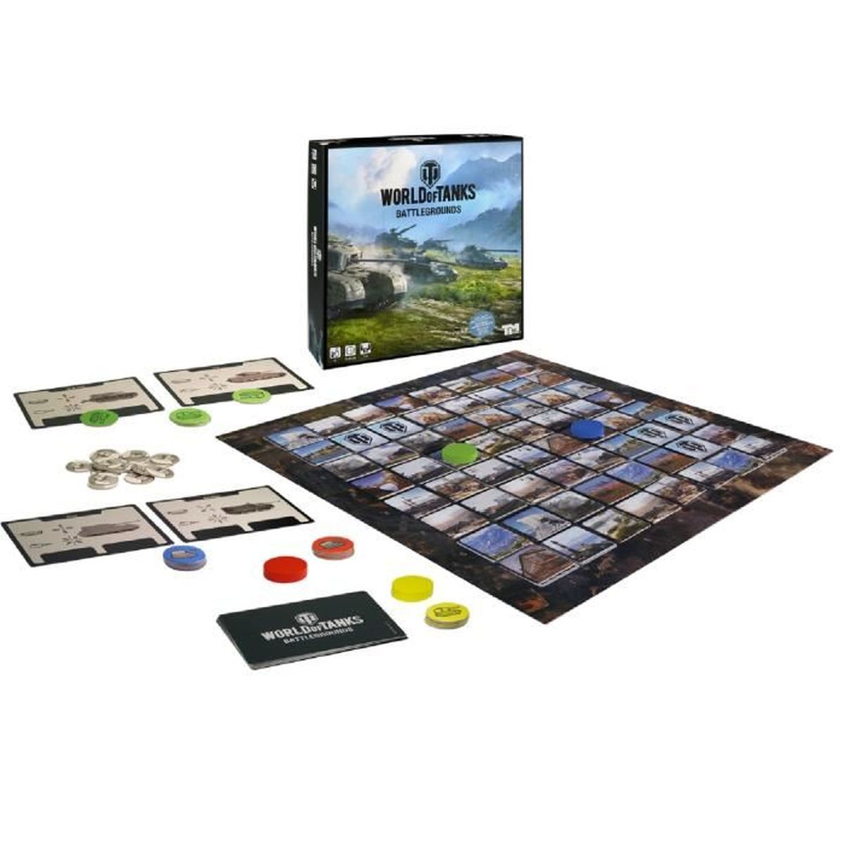 TM TOYS KRE9648 World of Tanks Battlegrounds Jeu de plateau 2 - 4 ...