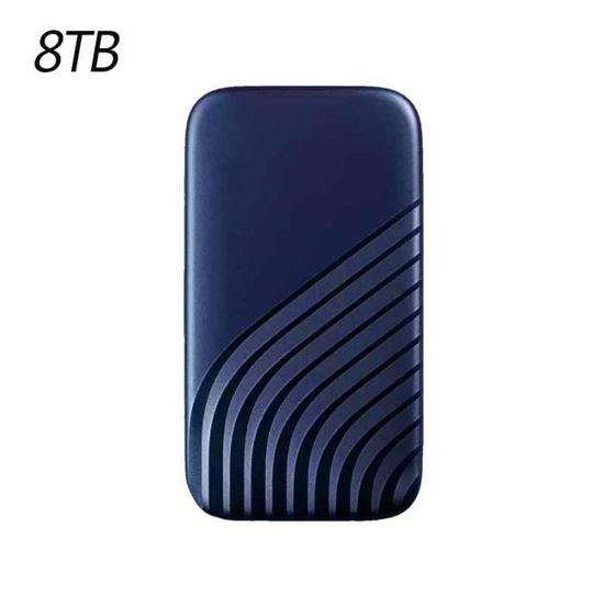 8 To bleu-Disque dur externe portable haute vitesse, SSD d'origine ...