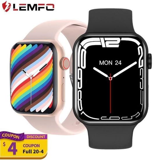 MONTRE CONNECTEE SPORT Lemfo Mont - Connect é femme Mont - connecté homme s 7 Mont - femme pour ...