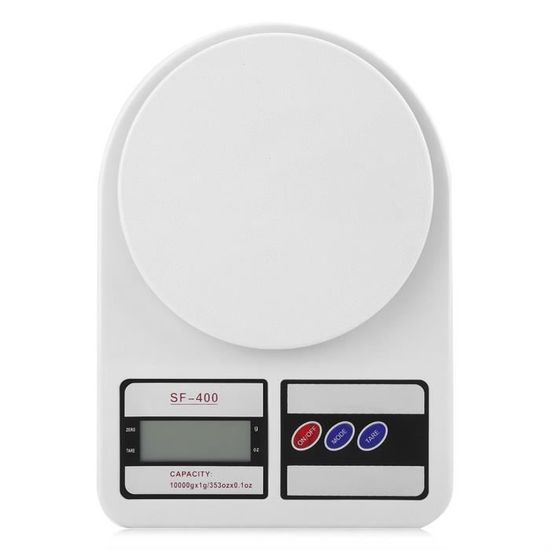 Balance de cuisine - FDIT - JIE - Écran LCD - Capacité 10 000 g - Mise ...