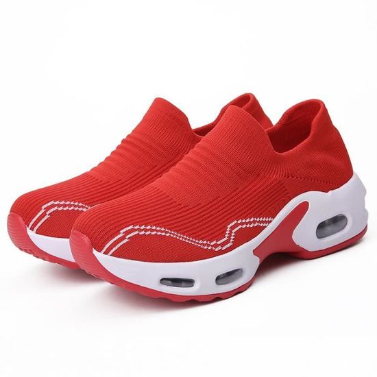 Baskets Femme - sneakers Fond épais été Respirant chaussures de sport ...