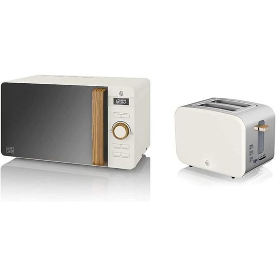 Nordic Micro-Ondes Numérique 20 L, 6 Niveaux De Fonctionnement, 800 W Puissance, Minuterie 30 ...