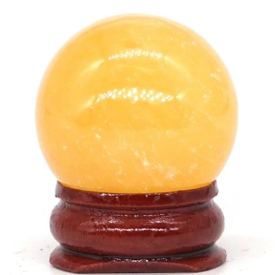 PIERRE VENDUE SEULE,Yellow Jade--Sphère de pierres précieuses ...