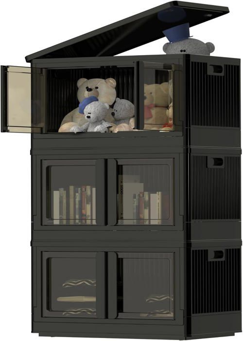 FLEXISPOT Boîte de Rangement en Plastique 72Lx3, Grande Armoire de ...