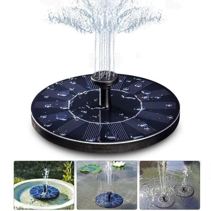 Fontaine Solaire - Pompe Eau pour Bassin Piscine Dcoration de Jardin - cologique et Automatique ...