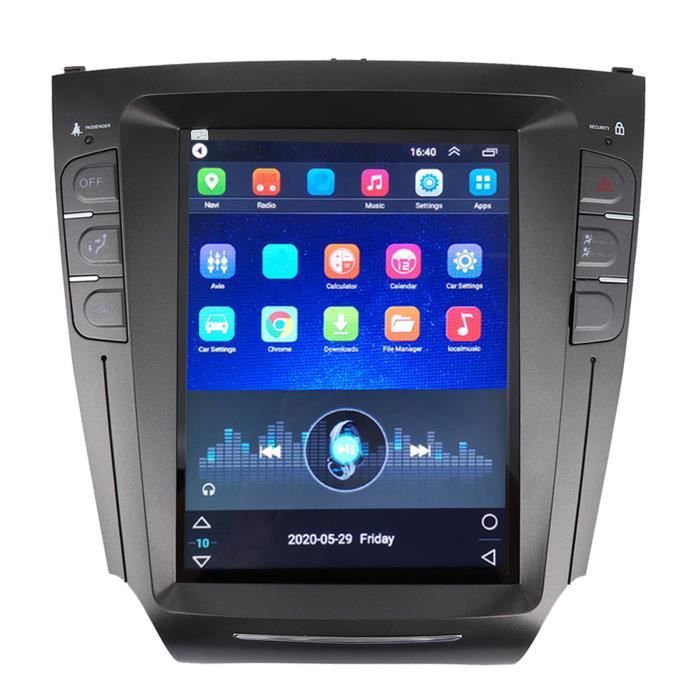 Akozon GPS de voiture 10.4in Autoradio Stéréo Système de Navigation GPS ...