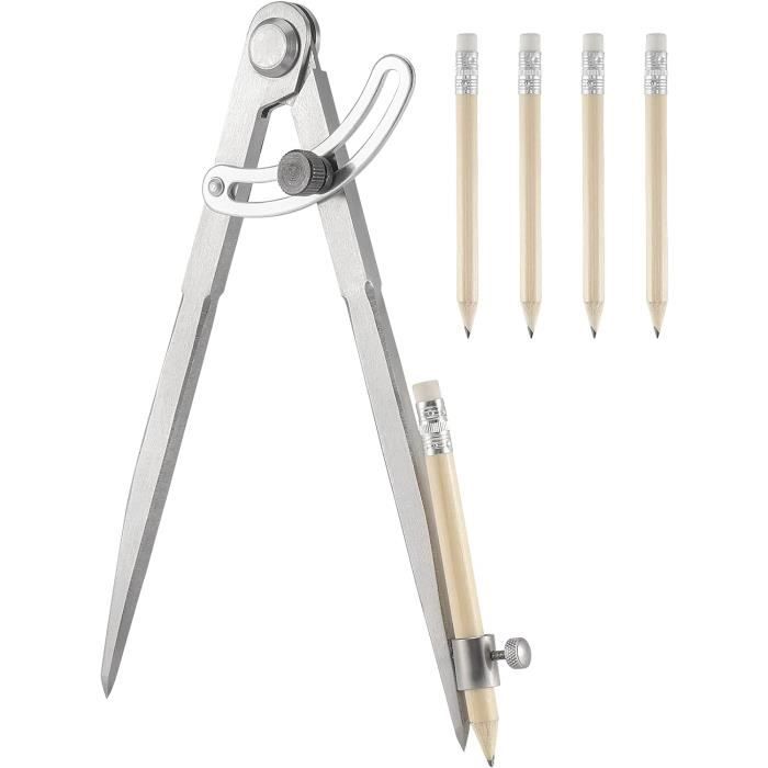 Compas De Précision À Dessin De 20,3 Cm Et 5 Crayons, Compas De ...