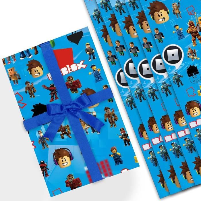 Roblox Papier Cadeau Enfant, Roblox Papier Cadeau Anniversaire Garcon ...