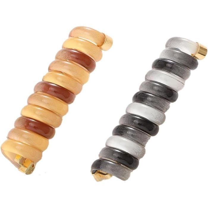 2 Pièces Original Élastique Cheveux Transparent Bouchou Pour Cheveux ...