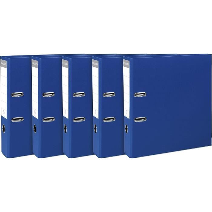 Lot de 5 classeurs à levier,dos de 80mm,format à classer A4,extérieur ...