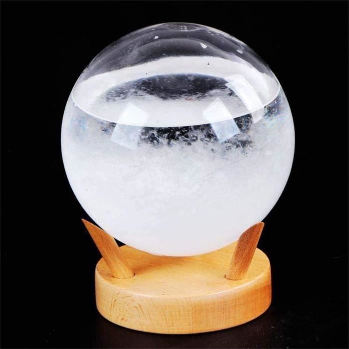 STATION METEO Tempête Glass Prédire Globe Météo Baromètre À Boule De ... STATION METEO Tempête Glass Prédire Globe Météo Baromètre À Boule De ...