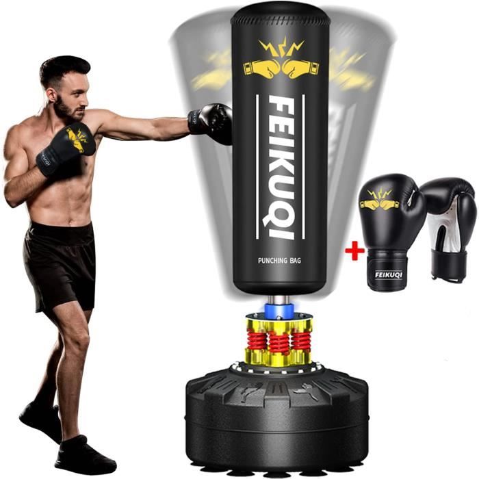 Punching Ball sur Pied Adulte EnfantsSac de Frappe RempliSac de Boxe ...