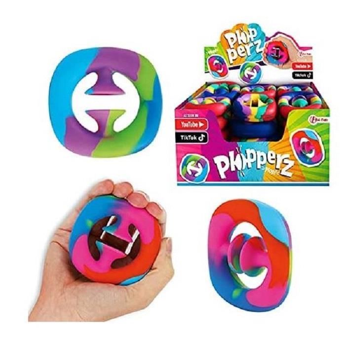 Lot De 3 Jouets Anti-Stress - Fidget Toy - Pop Push Snapper Squeeze Toy ...