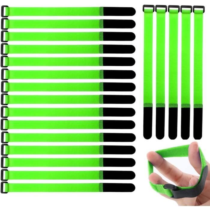 Lot De 20 Pièce Attaches De Câbles Scratch, Serres-Câbles Réutilisables ...