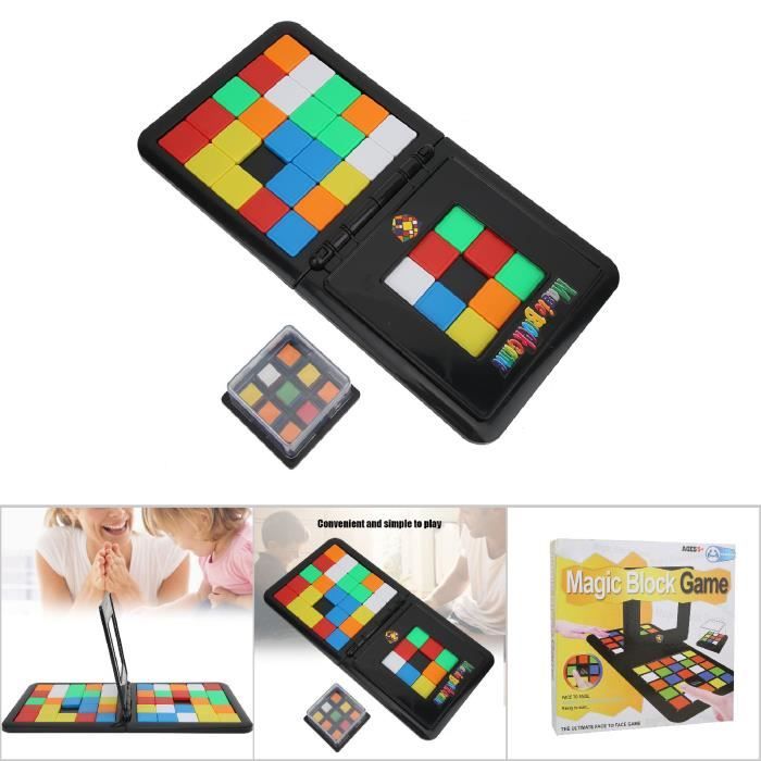 Jeu de bloc magique jouet pour enfants réactif Cube double joueur ...