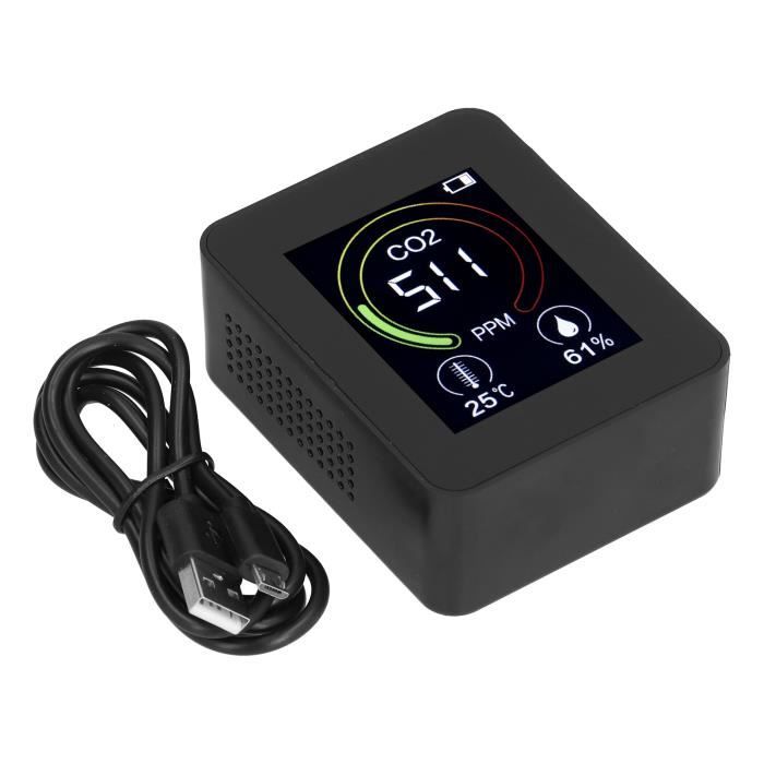 Dilwe Thermomètre Hygromètre ZN‑AZ‑2CO1 Détecteur intelligent de ...