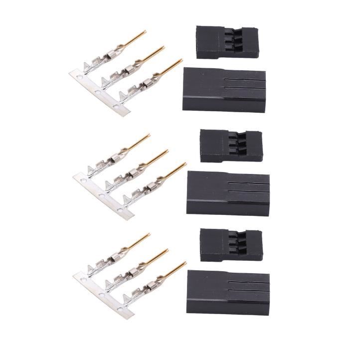 Kit de connecteur JR - EJ.LIFE - 100 pièces - Prise JR femelle plaquée ...