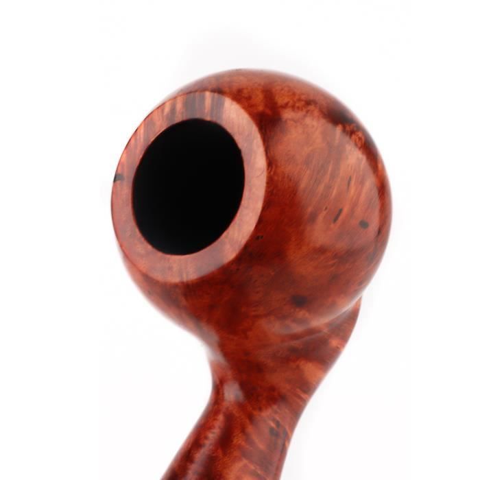 JIN-Pipe à tabac en bois de bruyère avec filtre à noyau de carbone de 9 ...